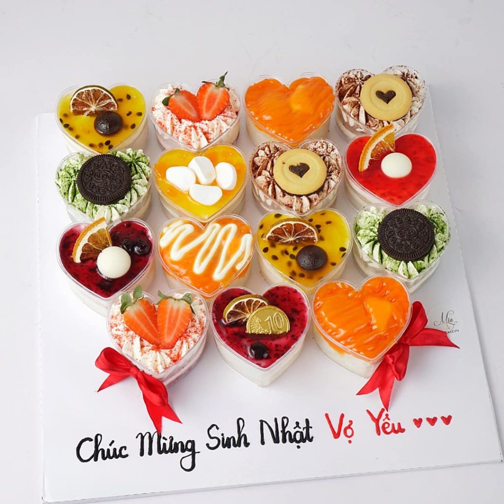 Các sản phẩm Set cup mix nhiều loại bánh - Tiệm bánh MiaCake Đà Nẵng